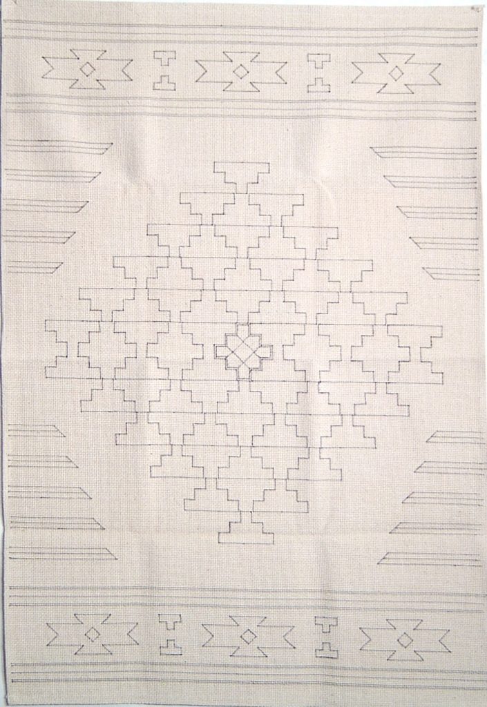 SW Saltillo Rug 24"x 36" Skeins-29 Skeins - OrientalRugDesigns